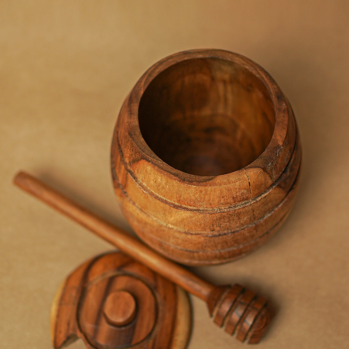 Wood Honey Pot – labelreyya