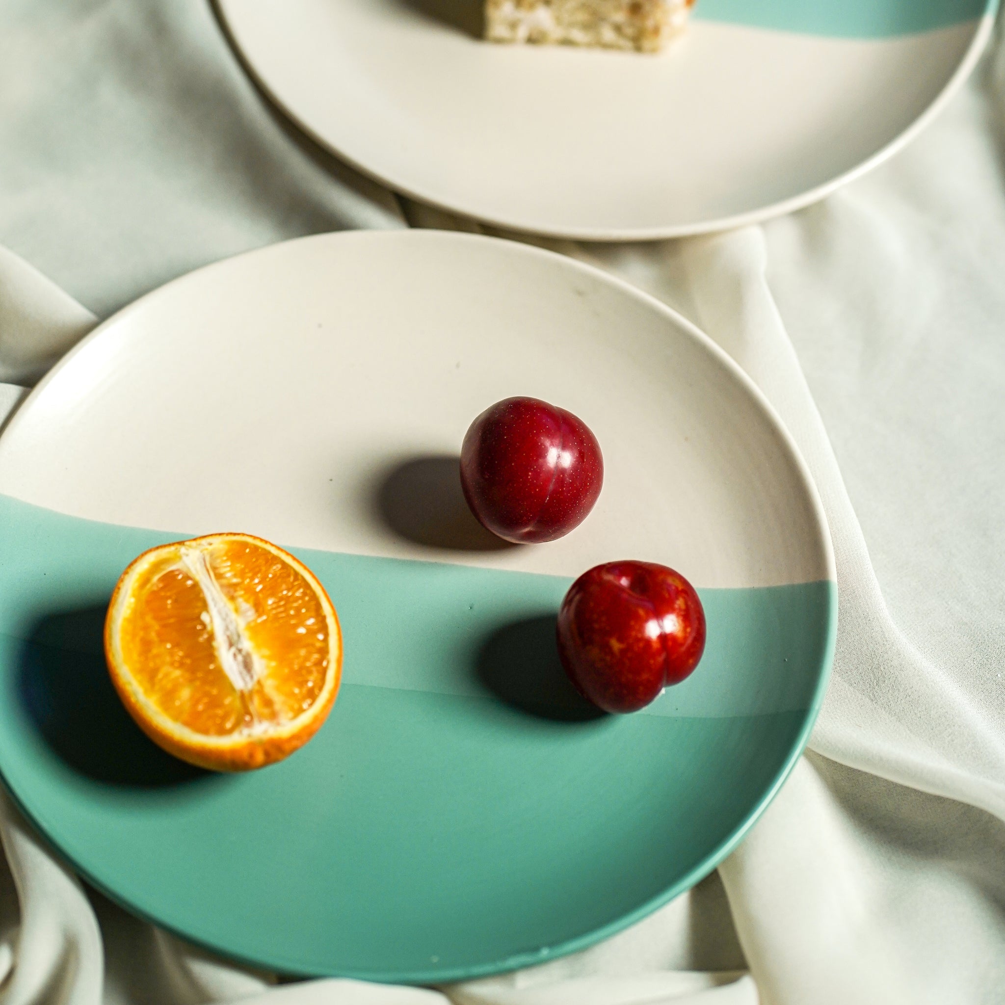 Buy Valencia Ceramic Breakfast Set Online | Set of 6 Full and Small Plates